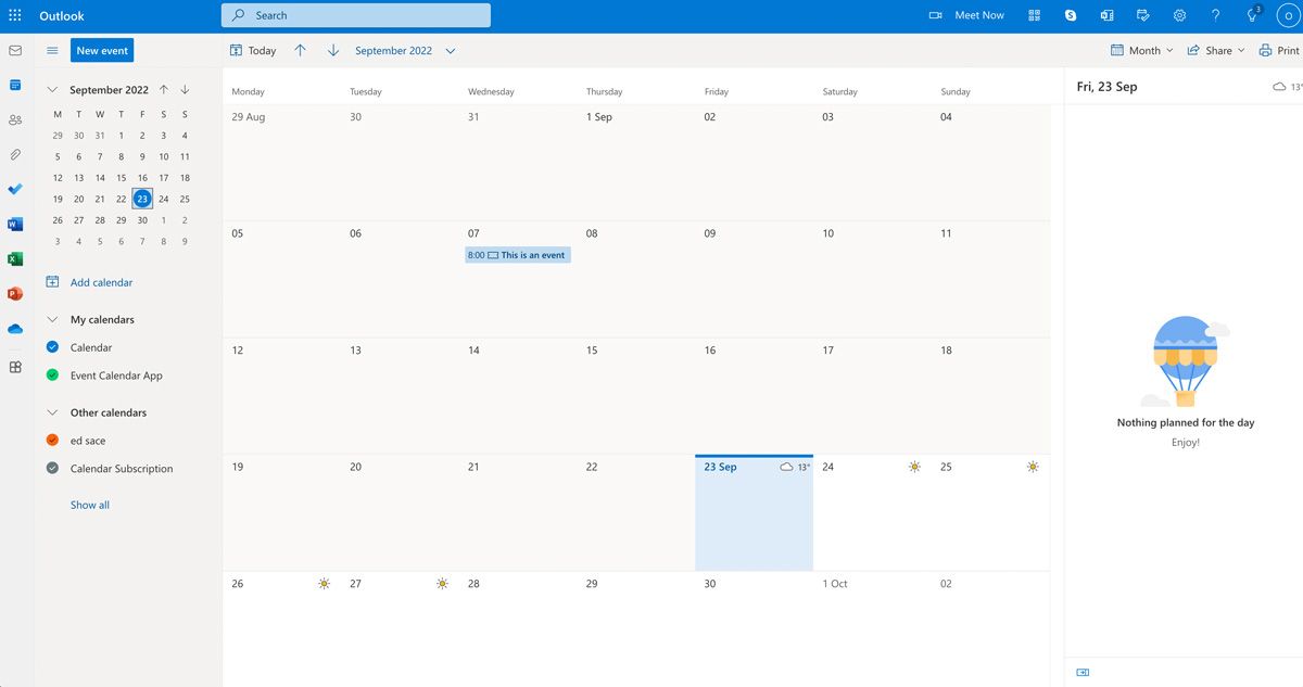 Calendar Publishing Outlook David Davidson