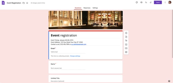 How to Create a Google Form for Event Registration in 2025